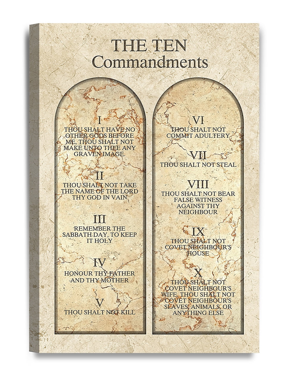 DECORARTS - The Ten Commandments Wall Decor (Lutherans Version). Giclee ...
