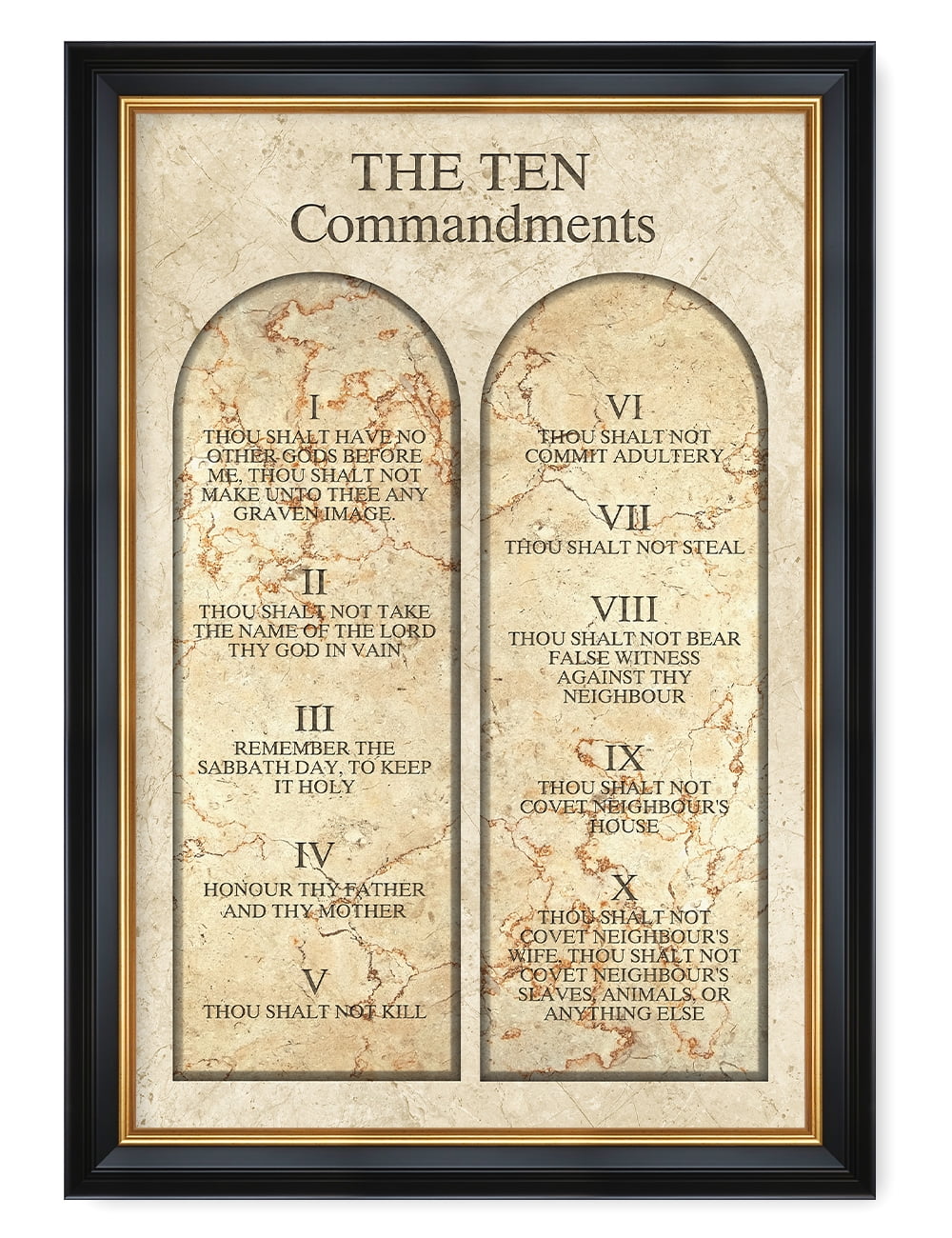 10 Commandments List Jewish