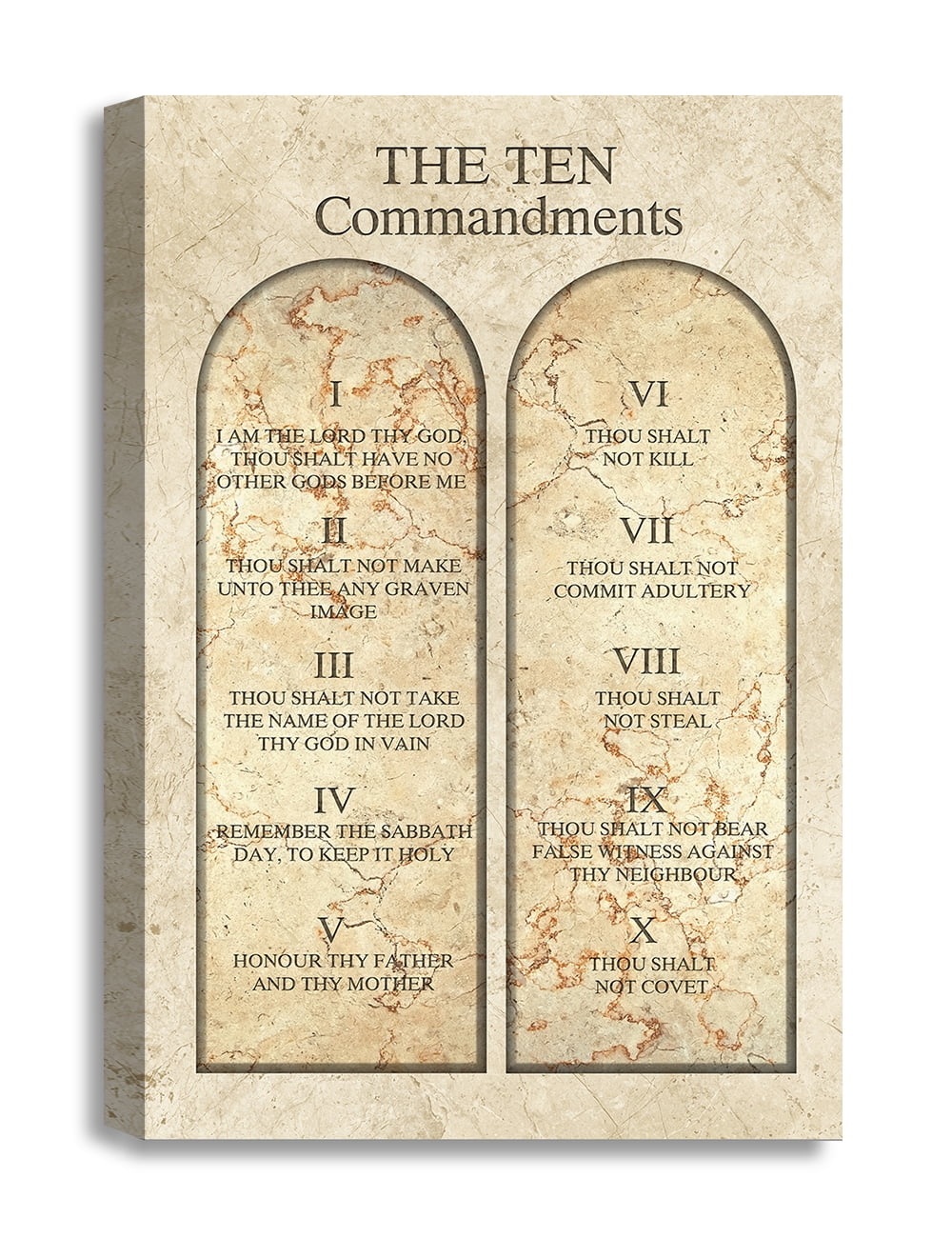DECORARTS - The Ten Commandments Wall Decor (Reformed Christians ...