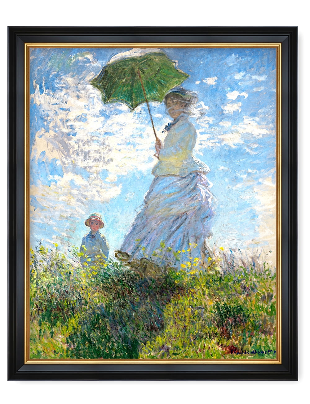 DECORARTS - The Walk, Woman with a Parasol (1875) by Claude Monet ...