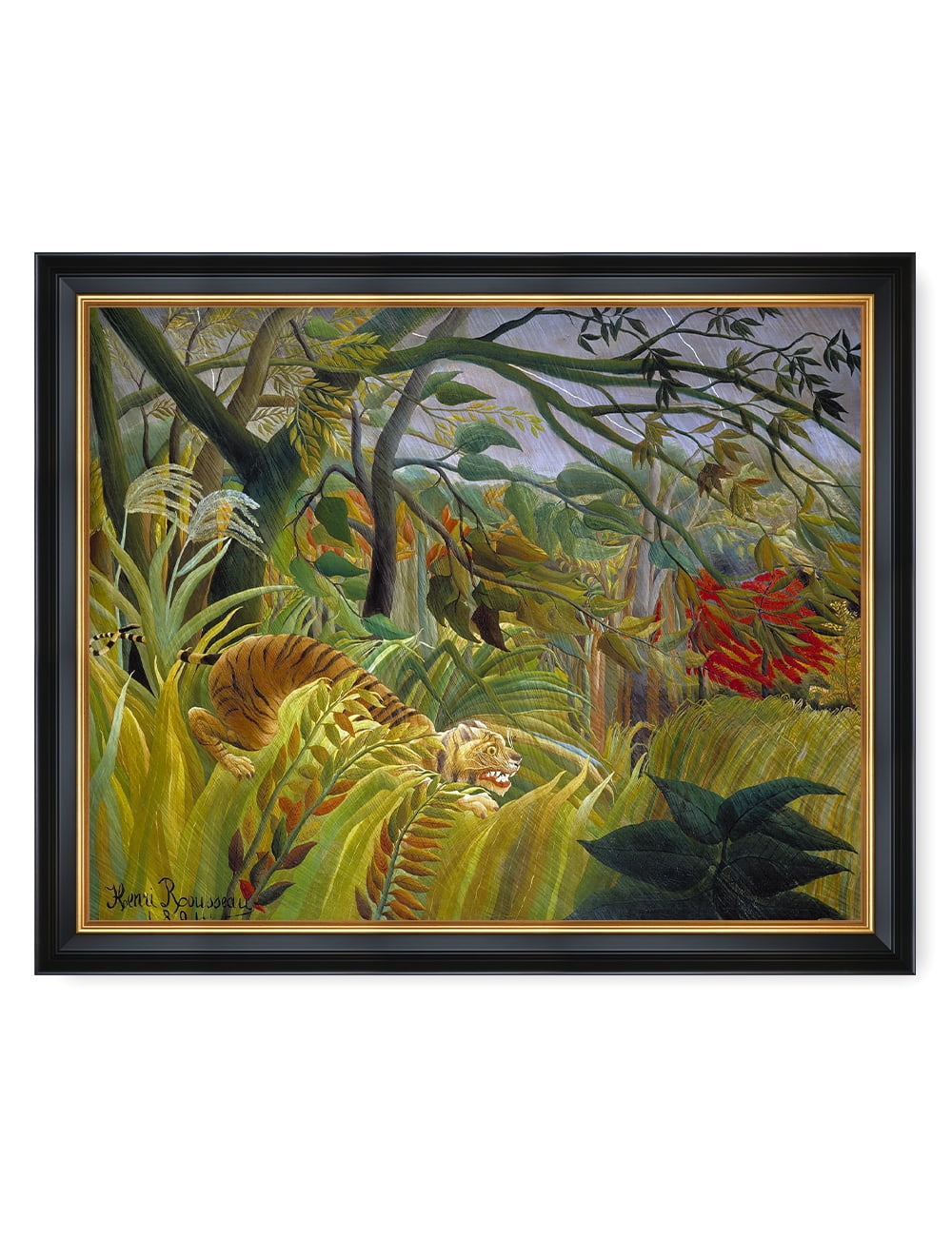 DECORARTS Tiger in a Tropical Storm (Surprised!) (1891) by Henri ...