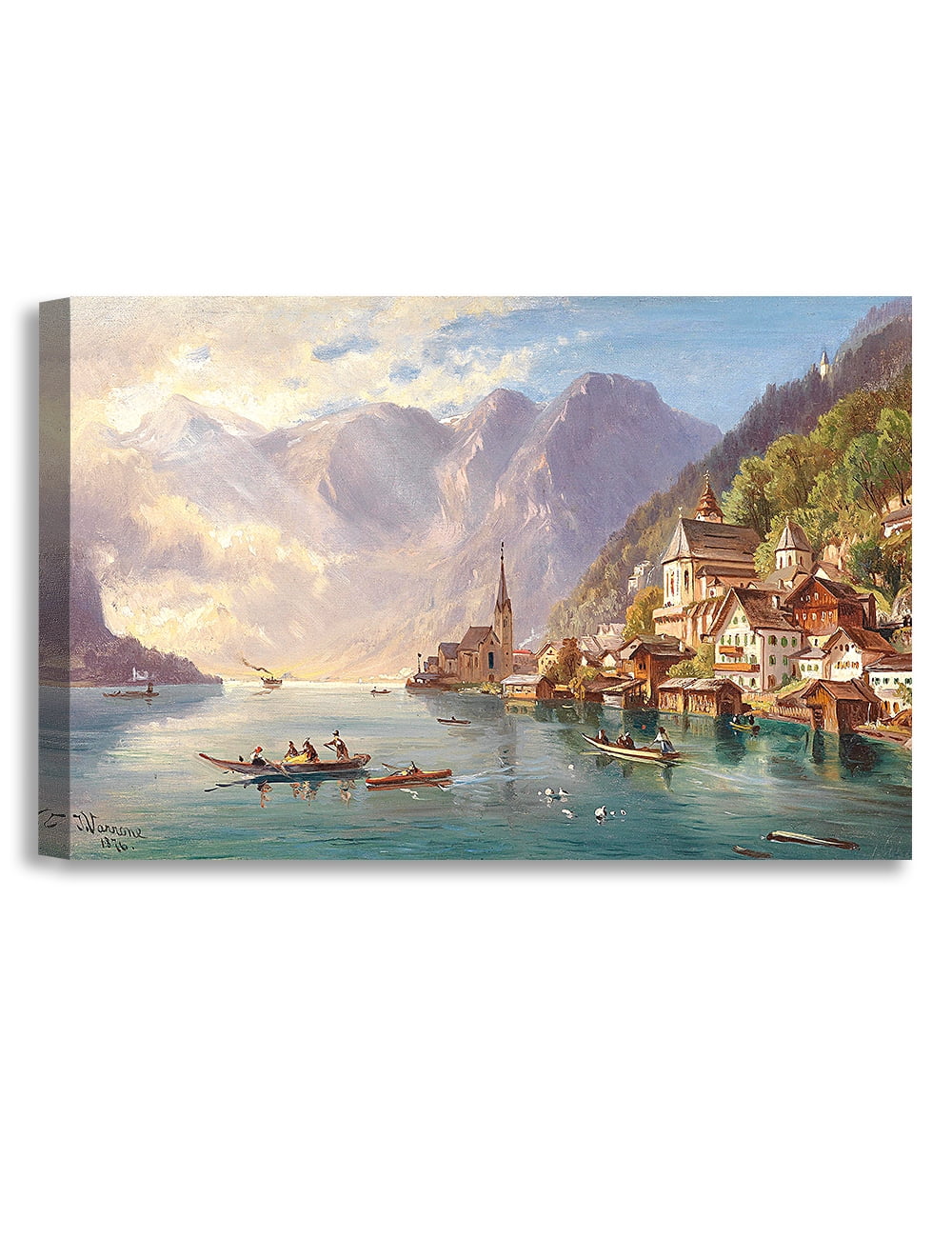 DECORARTS -View of Hallstatt By Johann Varrone, The World Classic Art ...