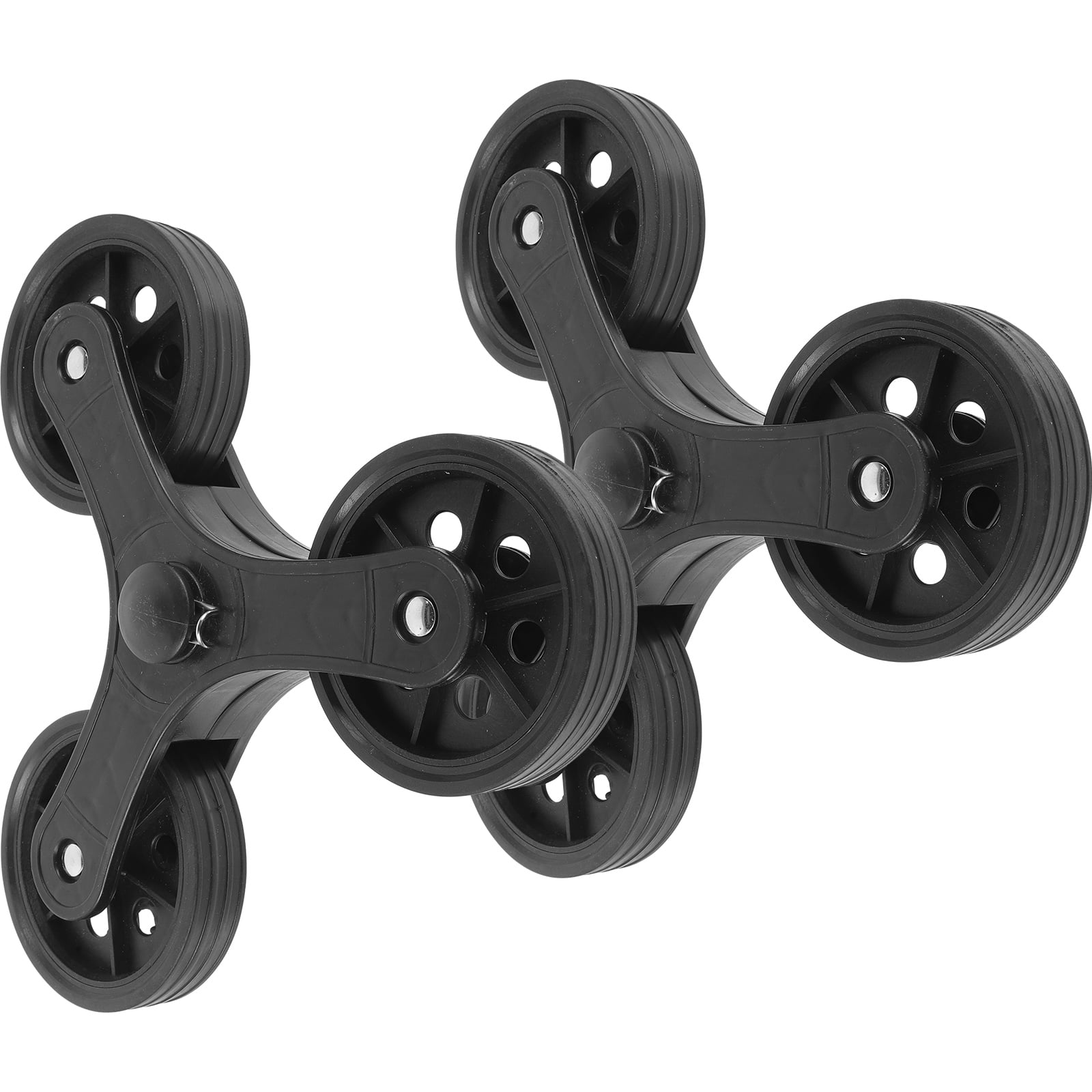 DECORNIJIA 1 Pair Stair Climbing Casters For Grocery Trolleys Stable ...