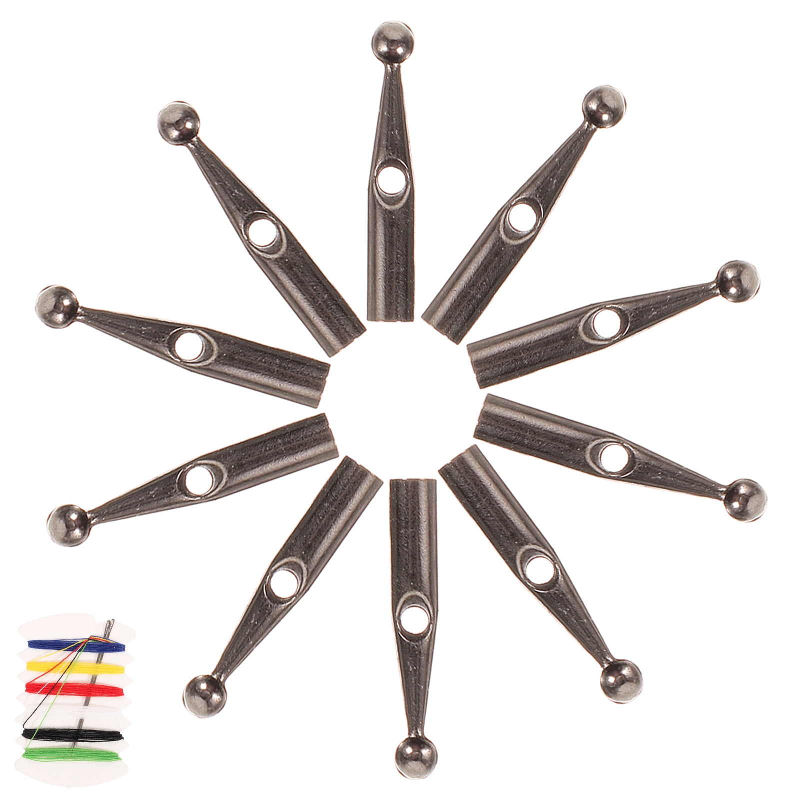DECORNIJIA 10pcs Metal Umbrella Tail Beads Replacement Parts Bone ...