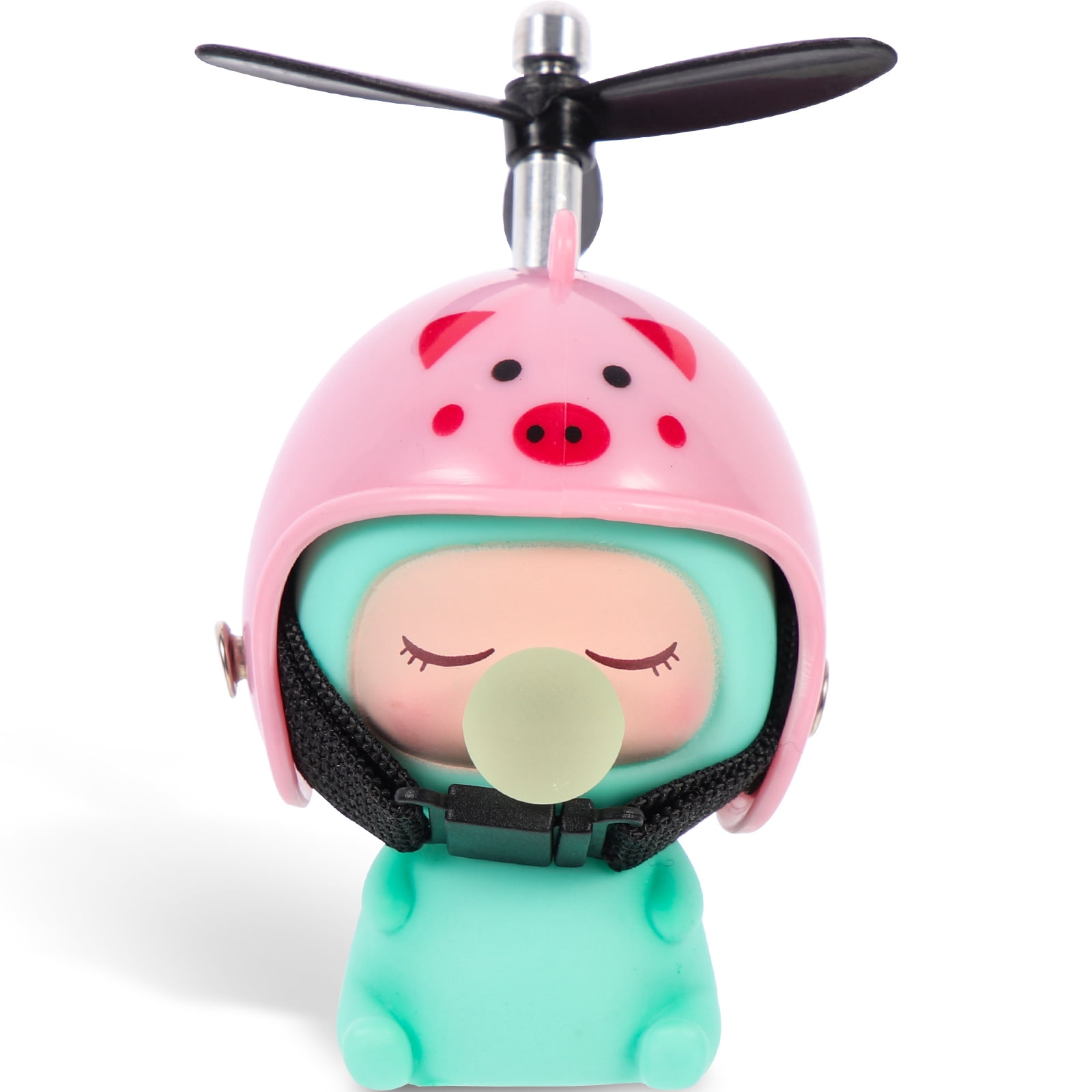 DECORNIJIA 1Pack Pink Plastic Miniature Figure Helmet Doll Easy to ...