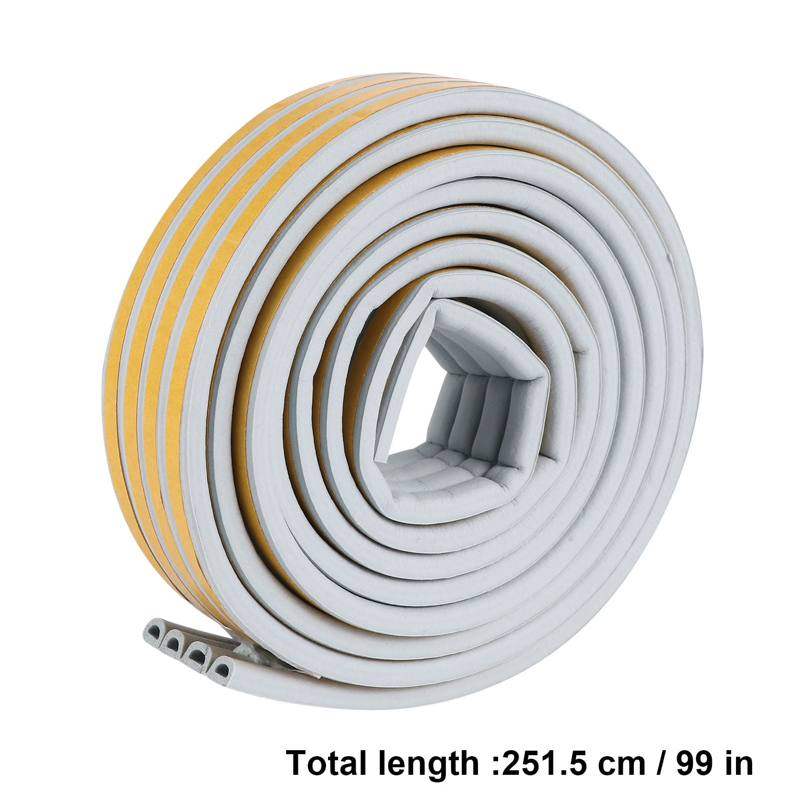 DECORNIJIA 2 Rolls Window Seal Strips Light Grey EPDM Soundproof For ...