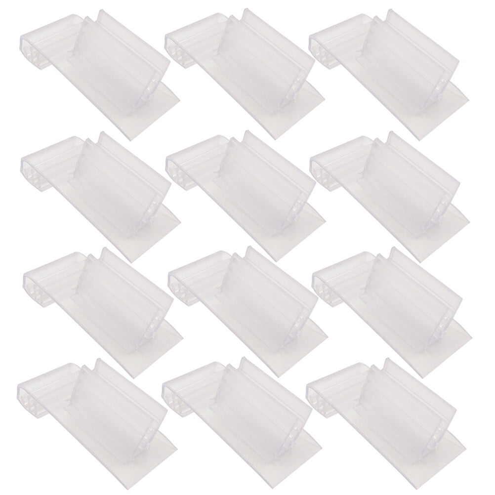DECORNIJIA 20Pcs Clear Sign Clips for Retail Price Tag Display with ...
