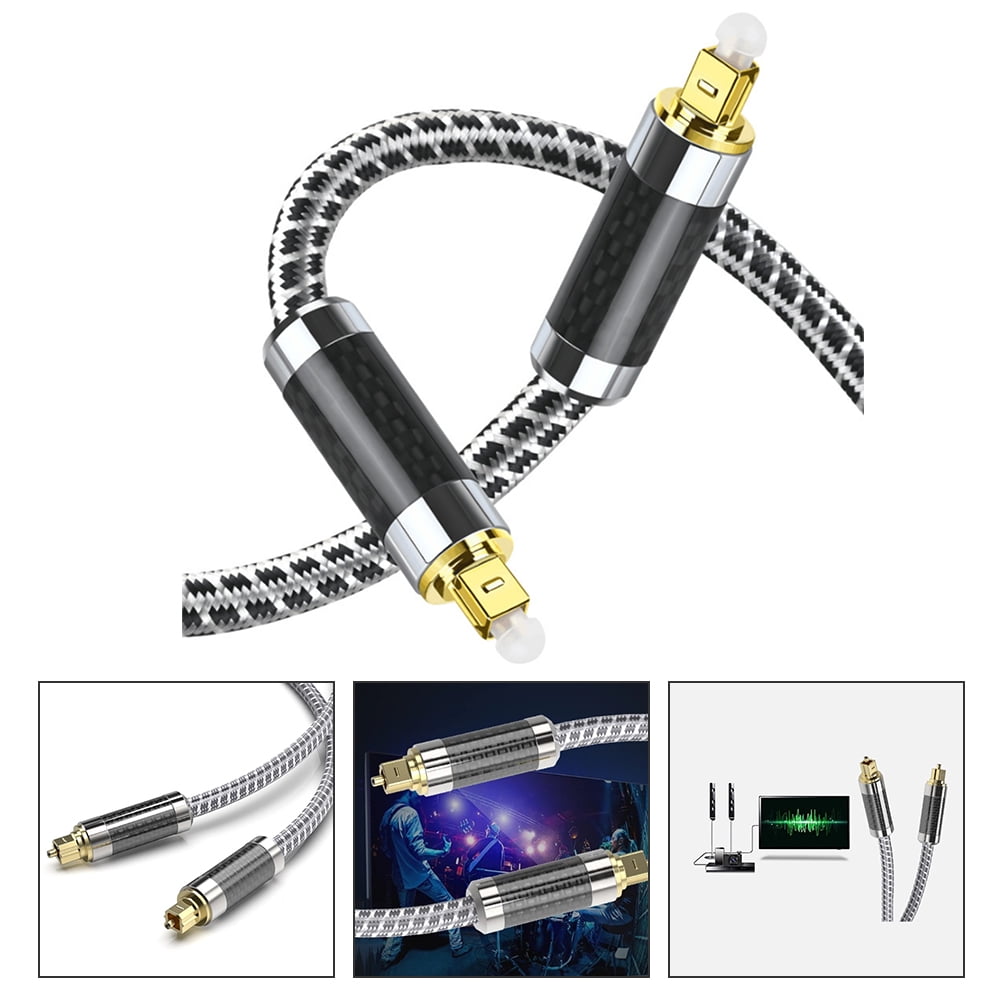 DECORNIJIA 20m Fiber Optic Audio Cable Optical Audio Cord Male To Male ...