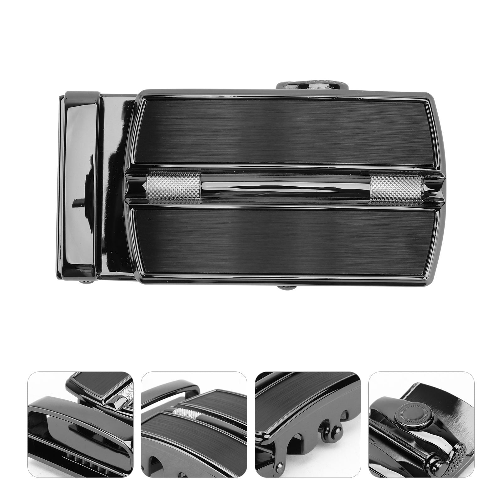 DECORNIJIA Automatic Belt Buckle for Men Made of Durable Alloy Black ...