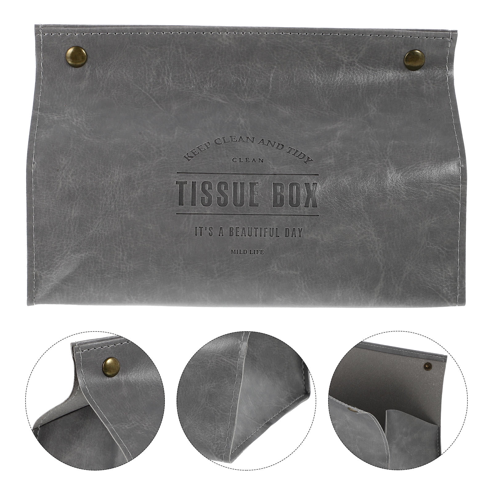 DECORNIJIA Countertop Tissue Paper Case 1Pack Tissue Storage Bag ...