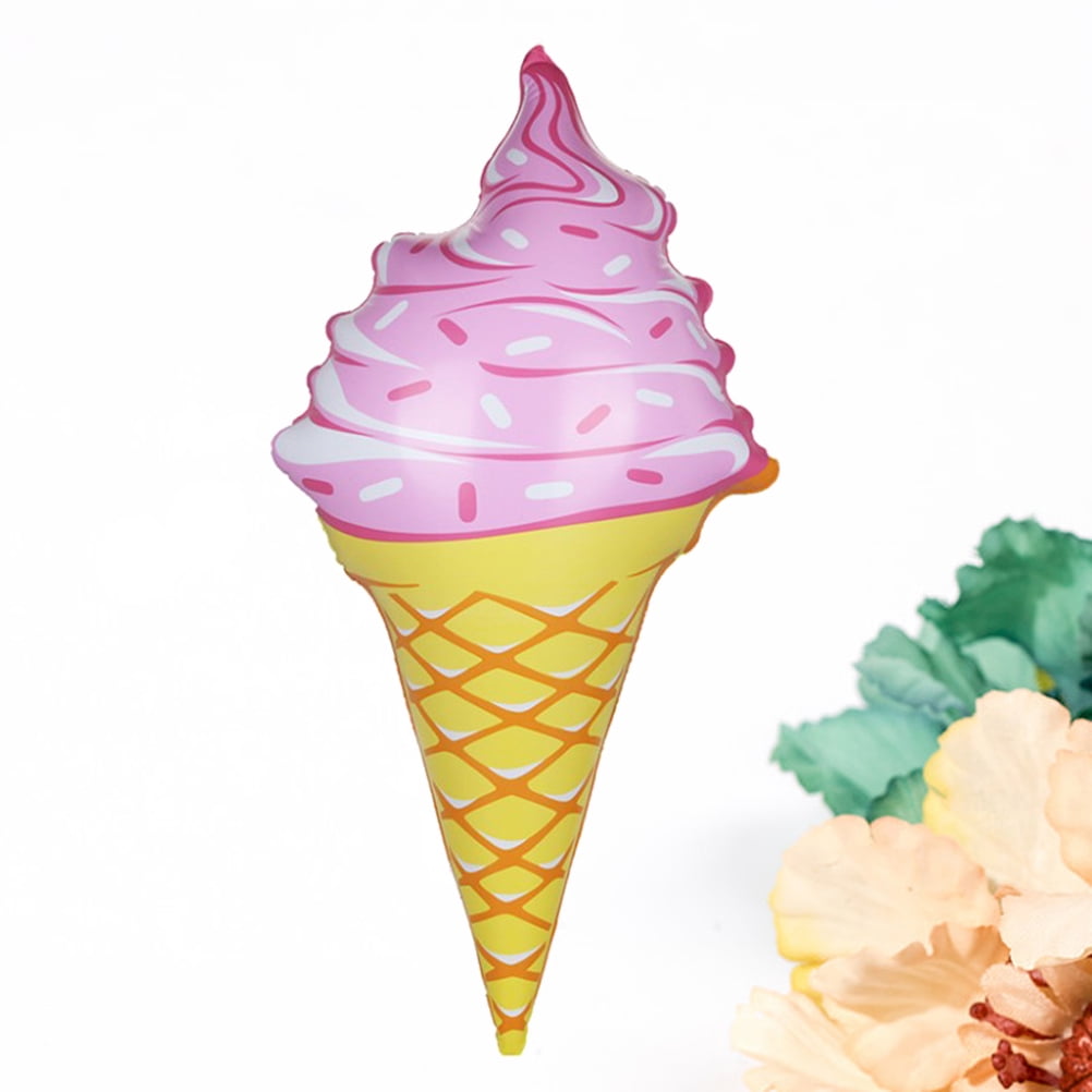 DECORNIJIA Flatable Ice Cream Cones For Pool Beach And Girls Party Toys ...