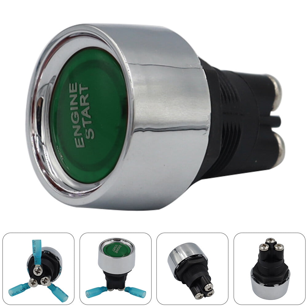 DECORNIJIA Green Car Engine Start Push Button with LED for Visibility ...