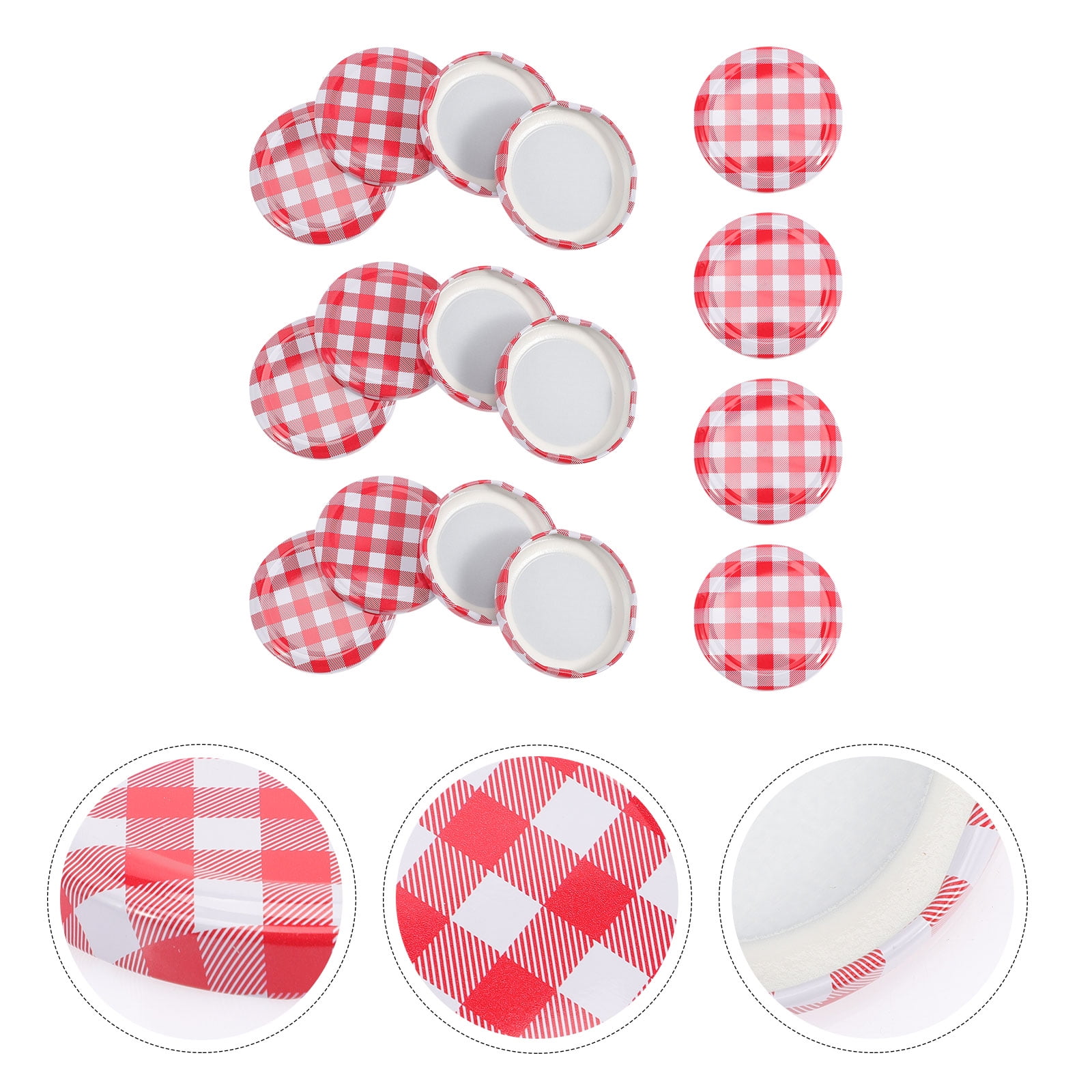 DECORNIJIA Iron Canning Lids 40Pcs Screw Design for Canning Jars ...