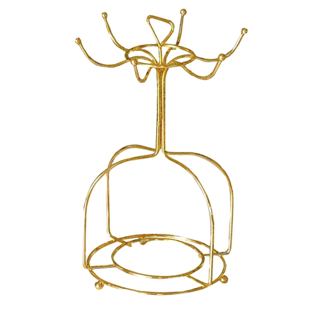 DECORNIJIA Steel Mug Holder Vintage Wire Tree Stand 6 Cup Capacity ...