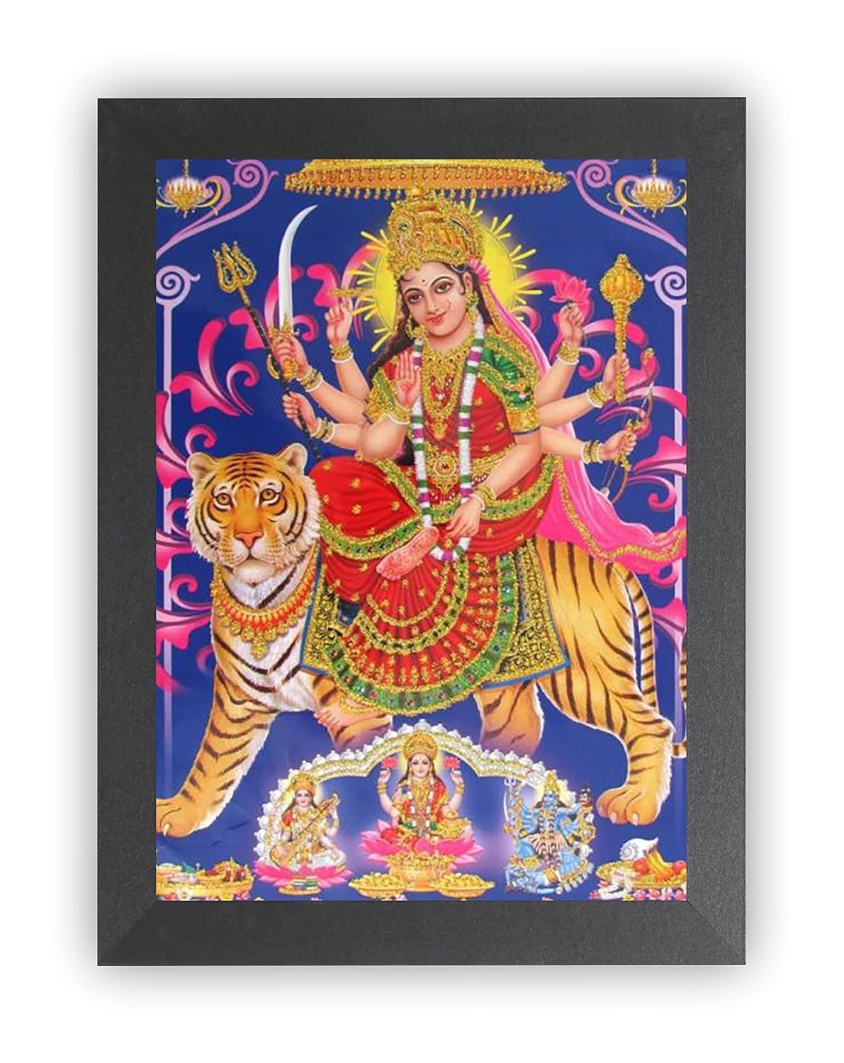 DECORPRINT DESIGN Durga MAA NAV ROOP Photo Frame Durga MAA Photo Frame ...