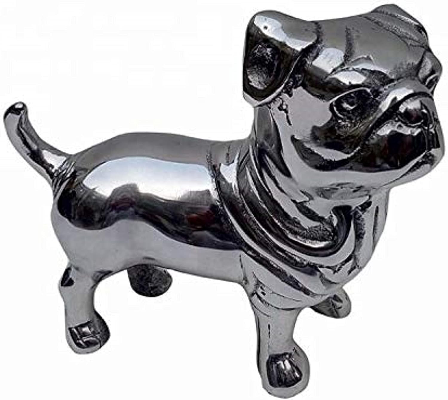 DECORVOID Bull Dog Boxer Metal Statue Attractive Bull Dog Aluminium ...