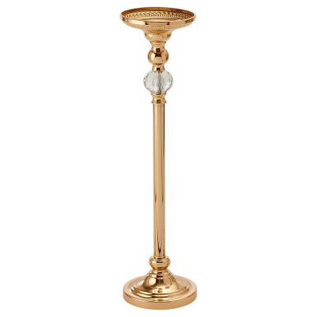 DECOSTAR™ 26¾in Metal Centerpiece Stand with Crystal Accent - Gold ...