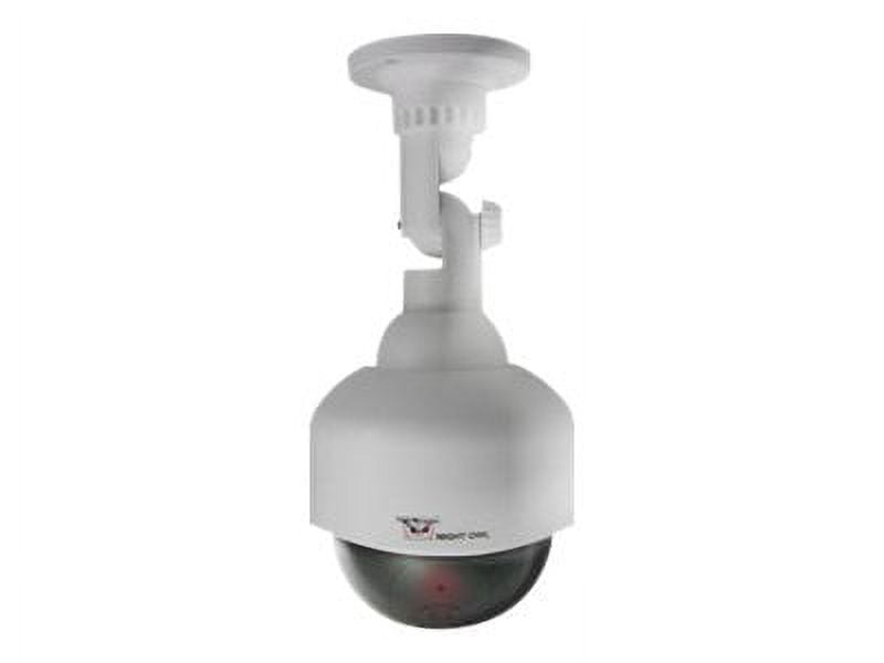 DECOY PTZ CAMERA-WHITE WITH FLASHING LED DETERRENT LIGHT - Walmart.com