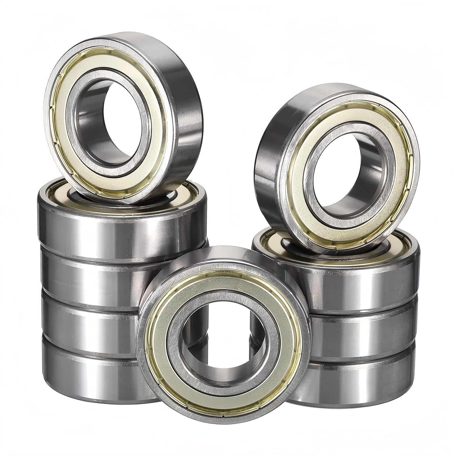 DEEG 10 PCS 6206ZZ Deep Groove Ball Bearings, ID 30mm x OD 62mm x Width ...