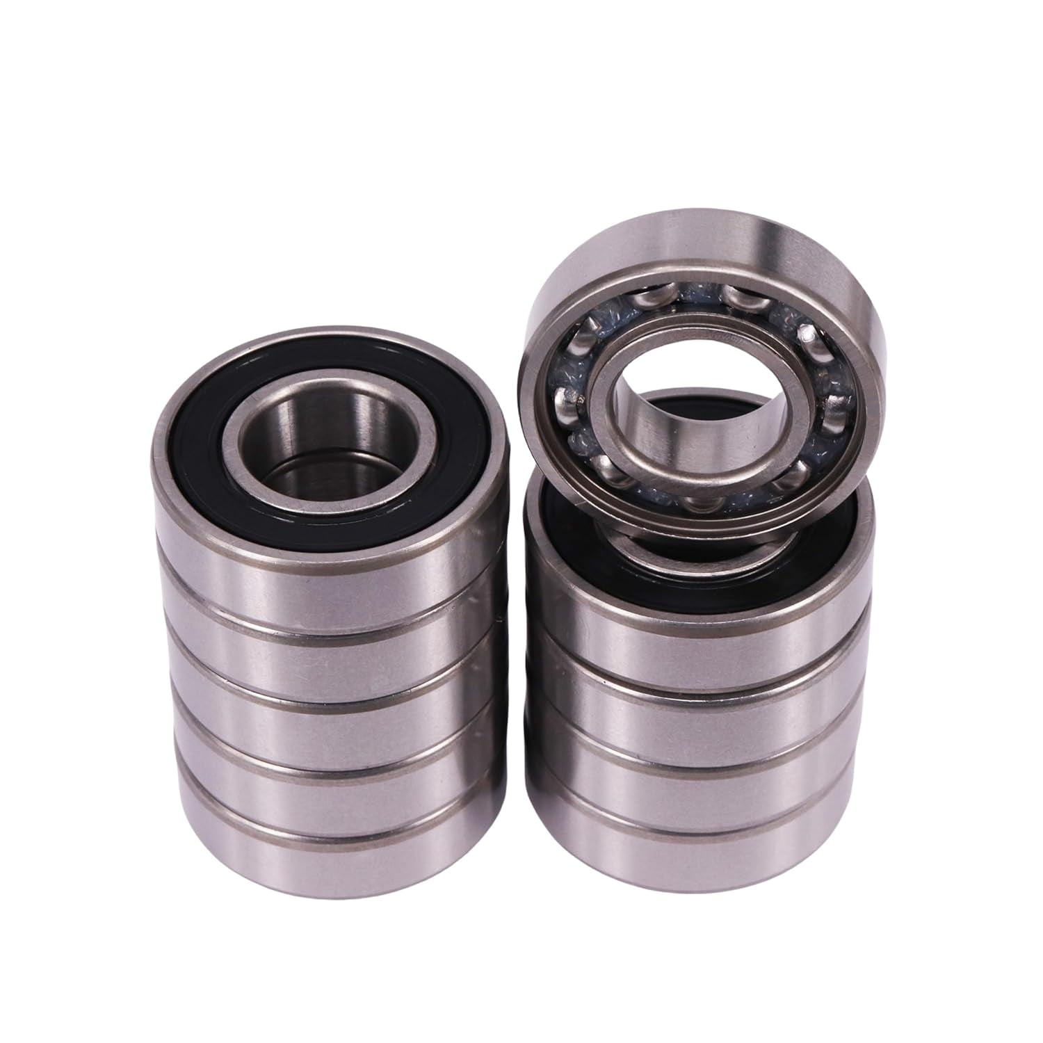 DEEG 10 PCS S6002-2RS Stainless Steel Bearing Sealed 15x32x9 Ball ...