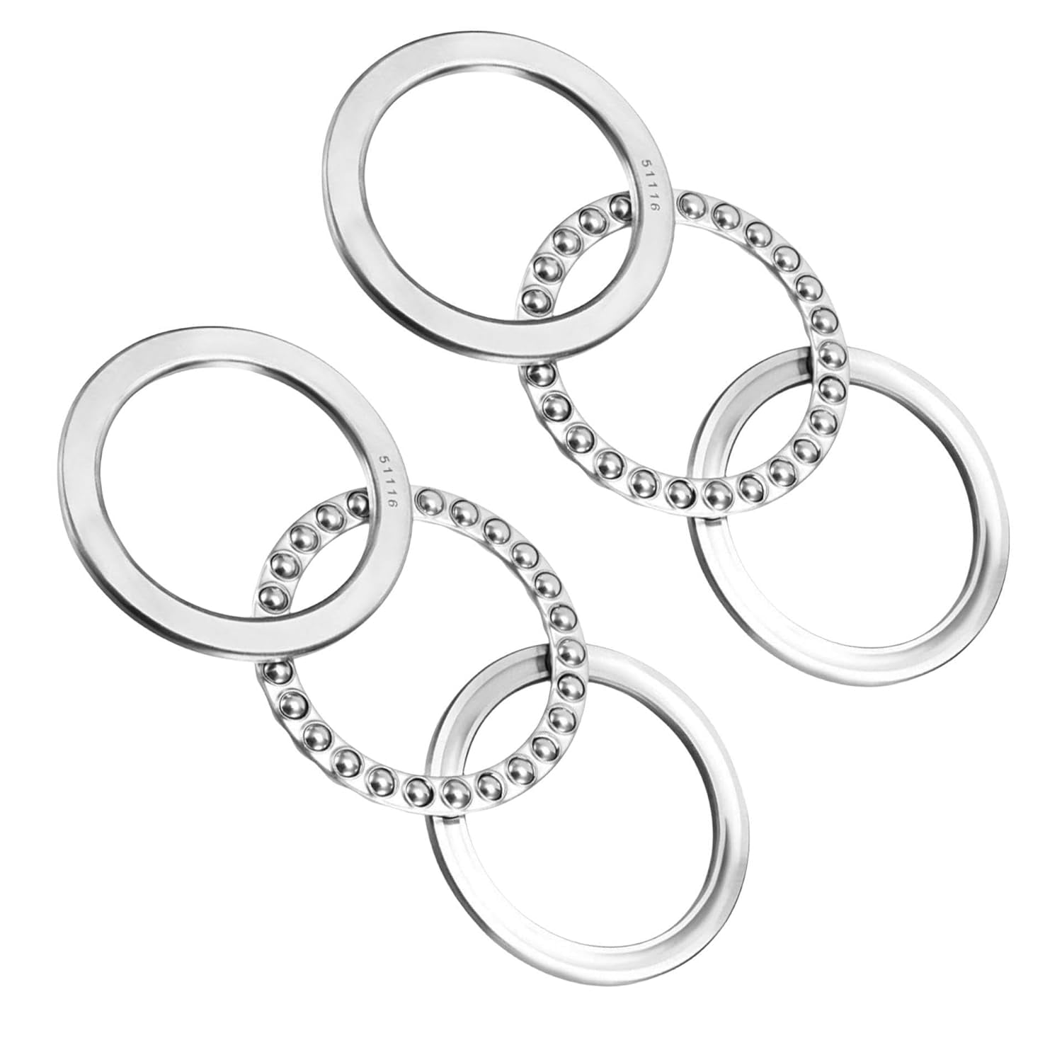 DEEG 51116 Single Direction Thrust Ball Bearings 80mm x 105mm x 19mm ...