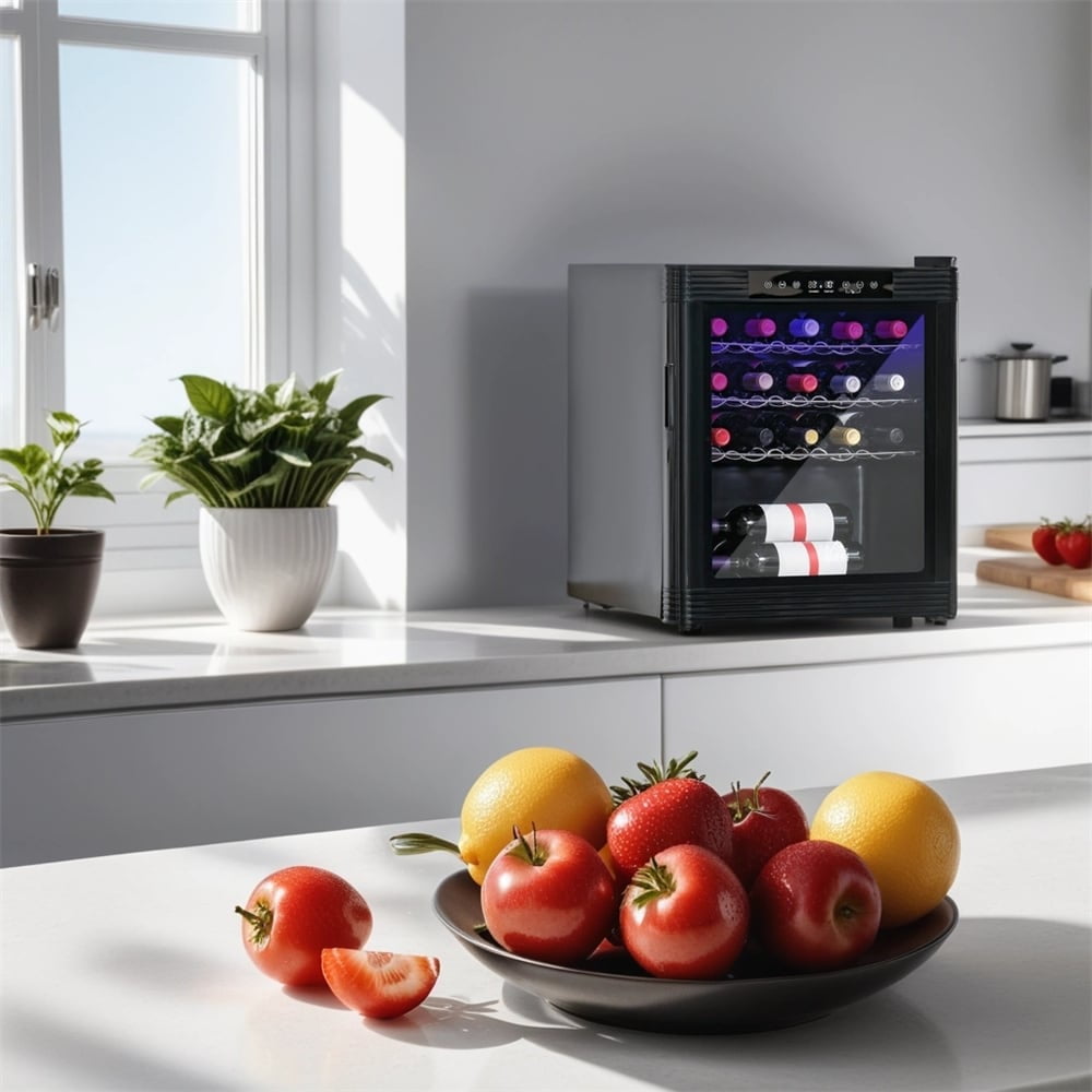 DEELIGHT Efficient Wine Cooler & Beverage Refrigerator with Digital ...