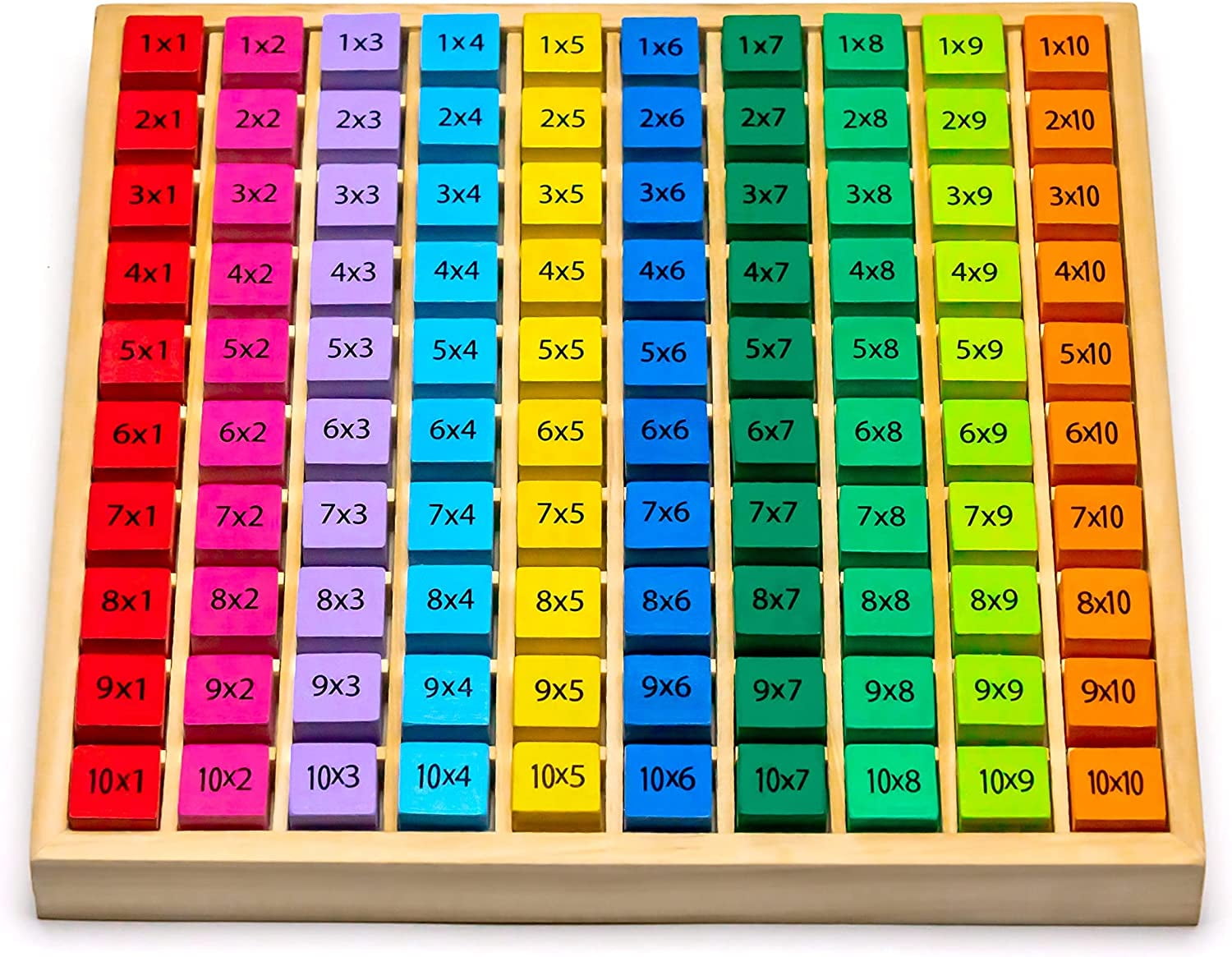DEELLEEO 1 x 1 for primary school students, wooden calculator board ...