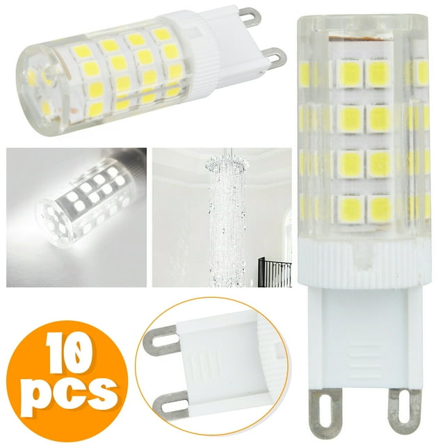 DEELLEEO 10 Pack LED G9 Daylight White LED Corn Bulb Lamp Light 120V AC ...
