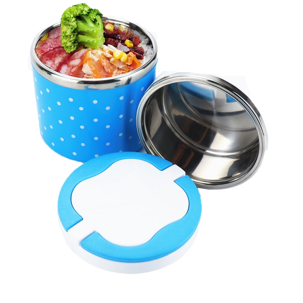 DEELLEEO Bento Box Adult Lunch Box , 3-Tier Stainless Steel Stackable ...