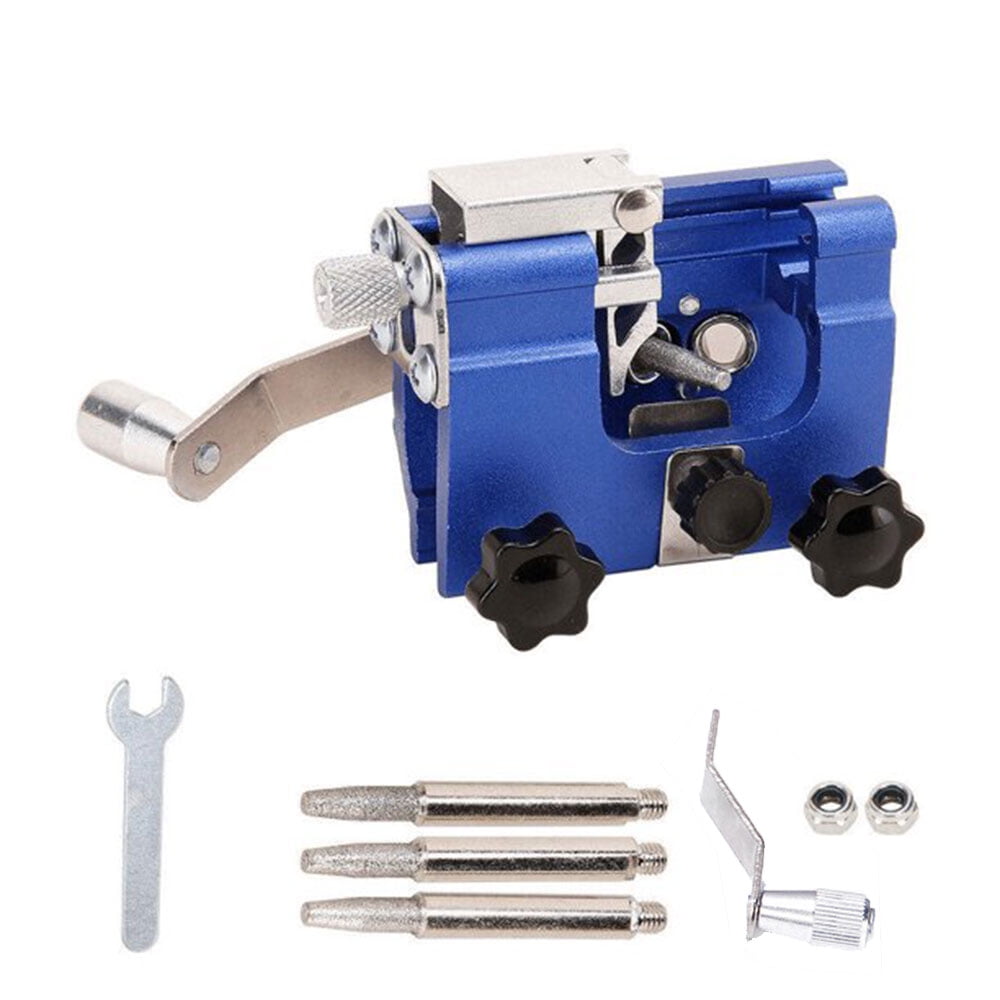 DEELLEEO Chainsaw Sharpener, Portable Hand-Cranked Chainsaw Sharpening ...