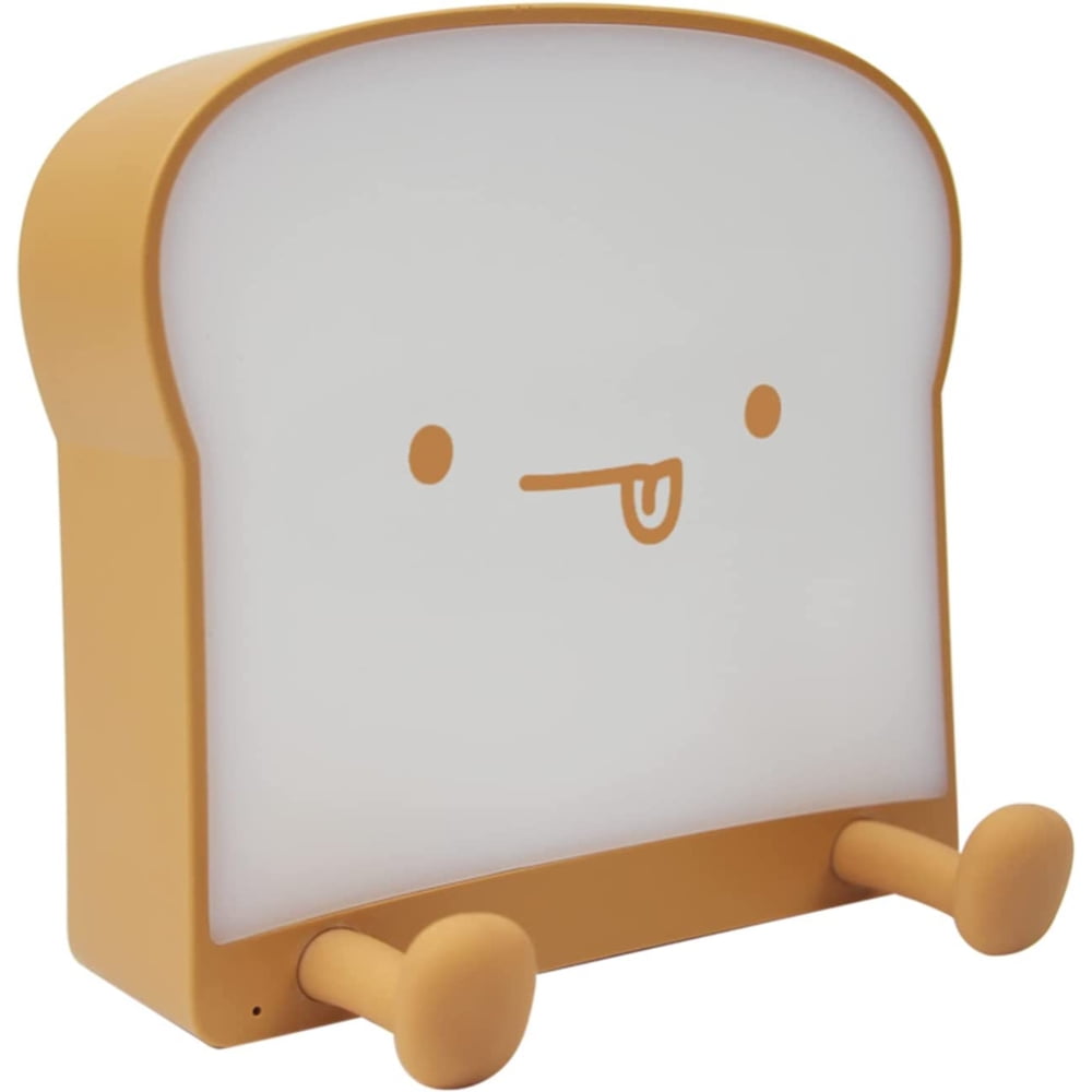 DEELLEEO Cute Toast Night Light, Bread LED Night lamp with with USB ...