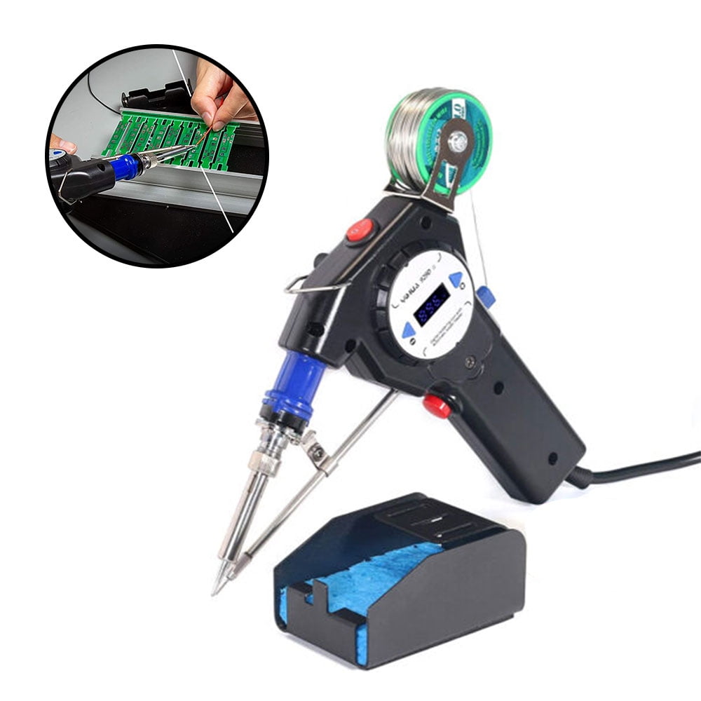 DEELLEEO Digital Auto Feed Soldering Gun, Automatic 60W Electronics ...
