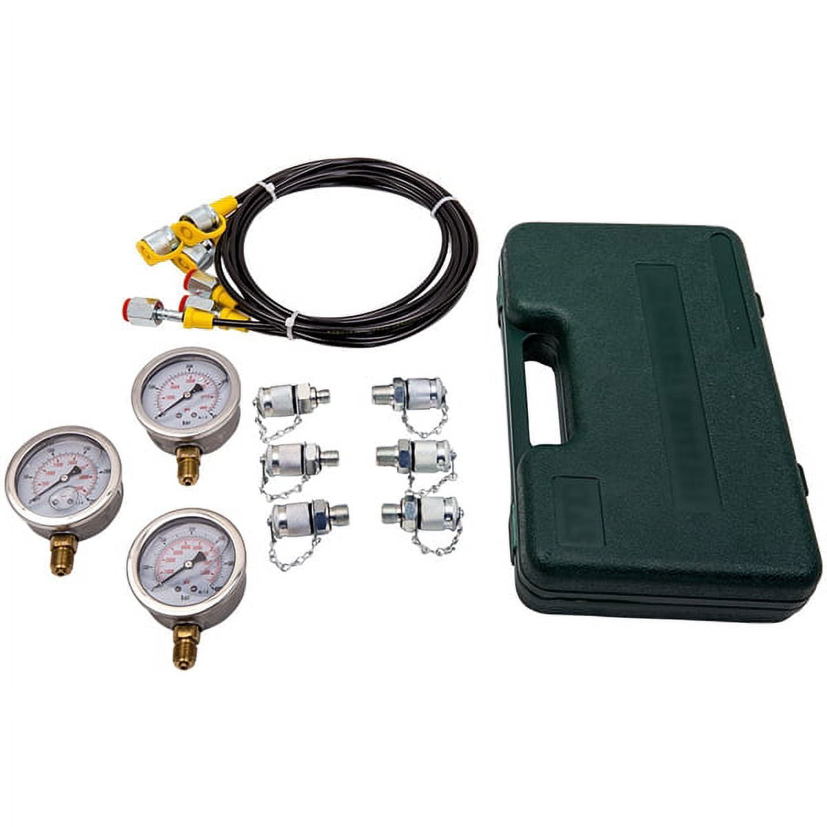 DEELLEEO Hydraulic Pressure Testing Gauge Diagnostic Couplings Kit For ...