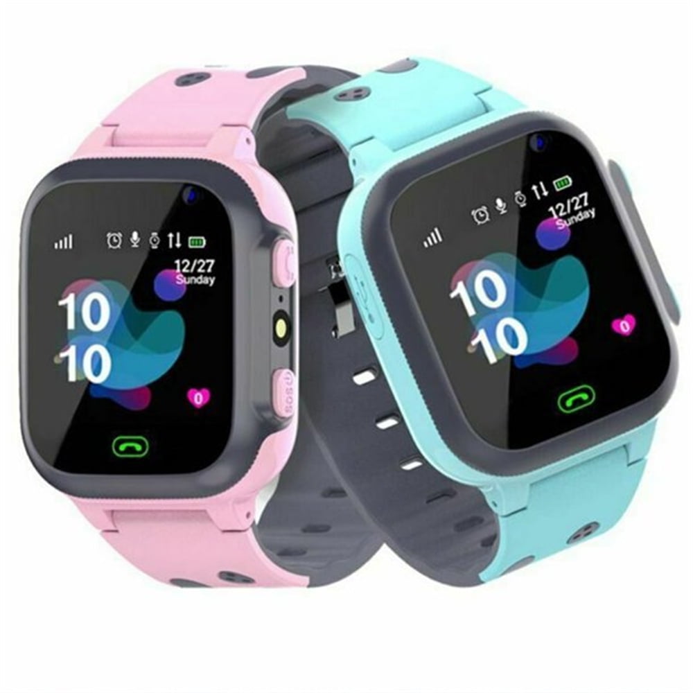 DEELLEEO Kids Waterproof Smartwatch with GPS/LBS Tracker - Boys & Girls ...
