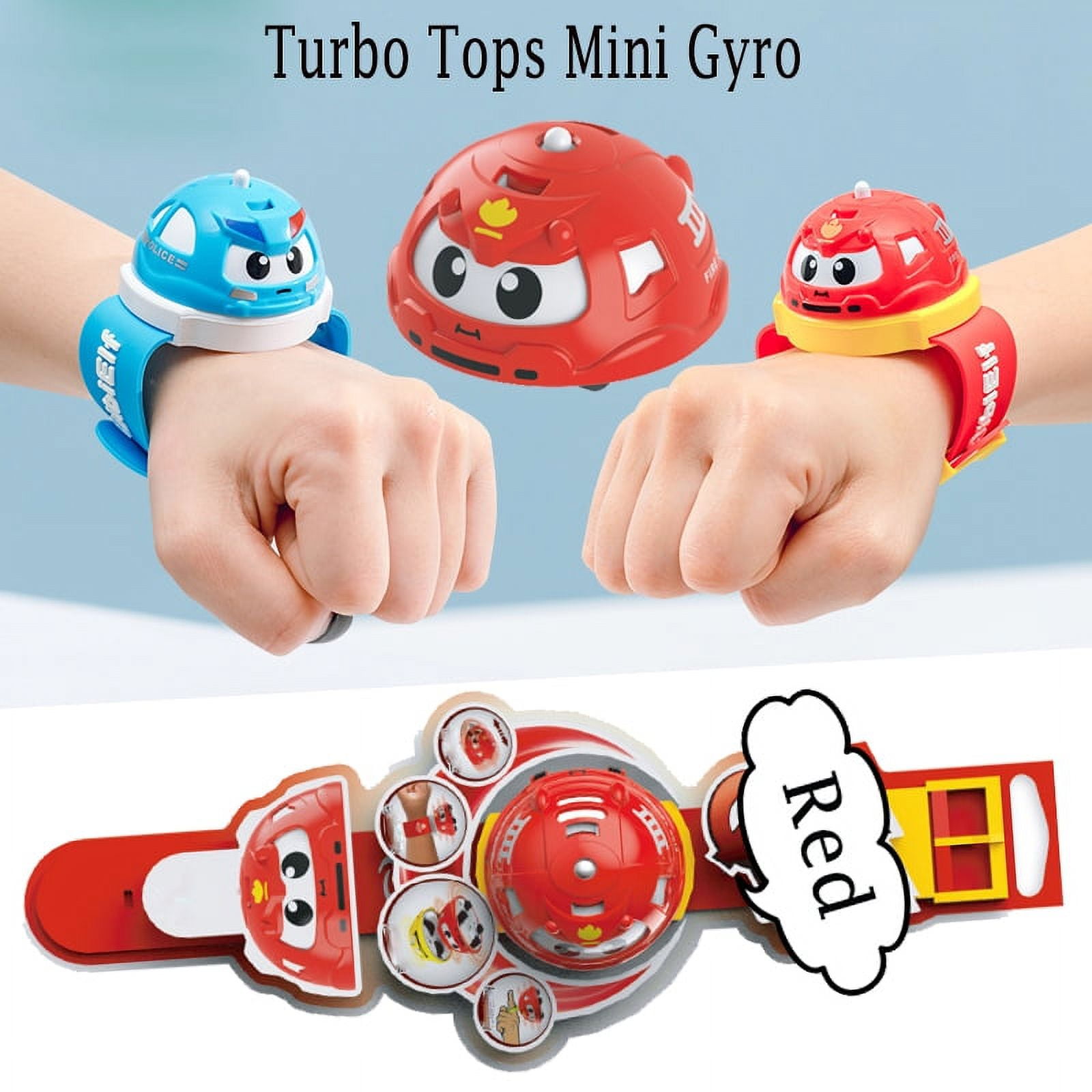 DEELLEEO Mini Gyro Car, Pull Back Car Toys, Push Go Friction Powered ...