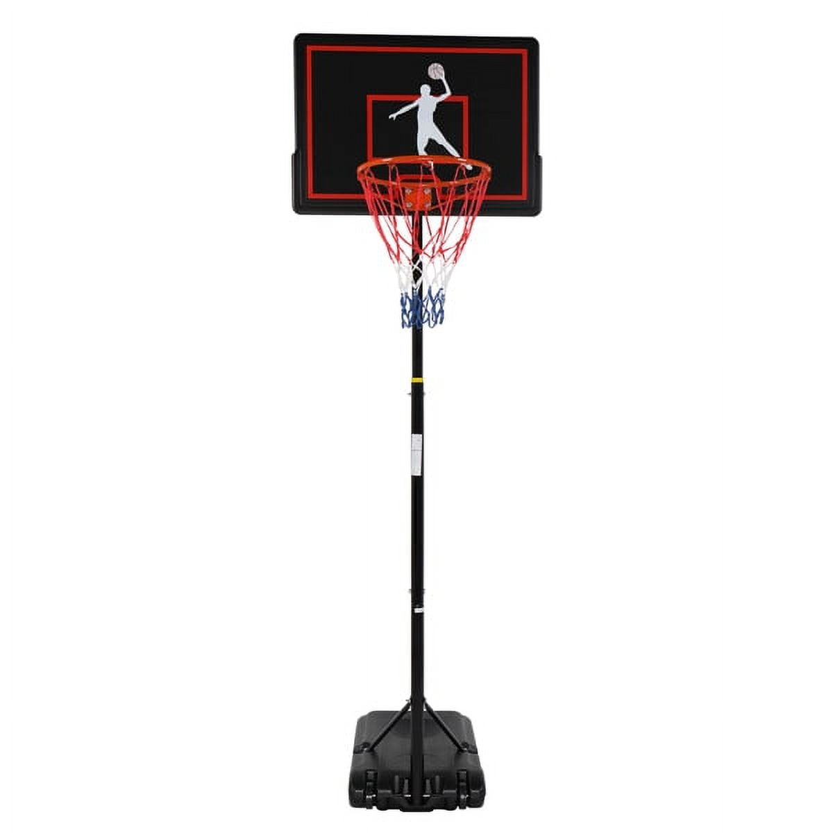 DEELLEEO PE Square Integrated Board 160-210cm Youth Basketball Hoop ...
