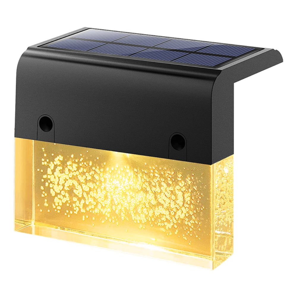 DEELLEEO Solar Deck Lights, Led Solar Step Lights Outdoor for Stair ...