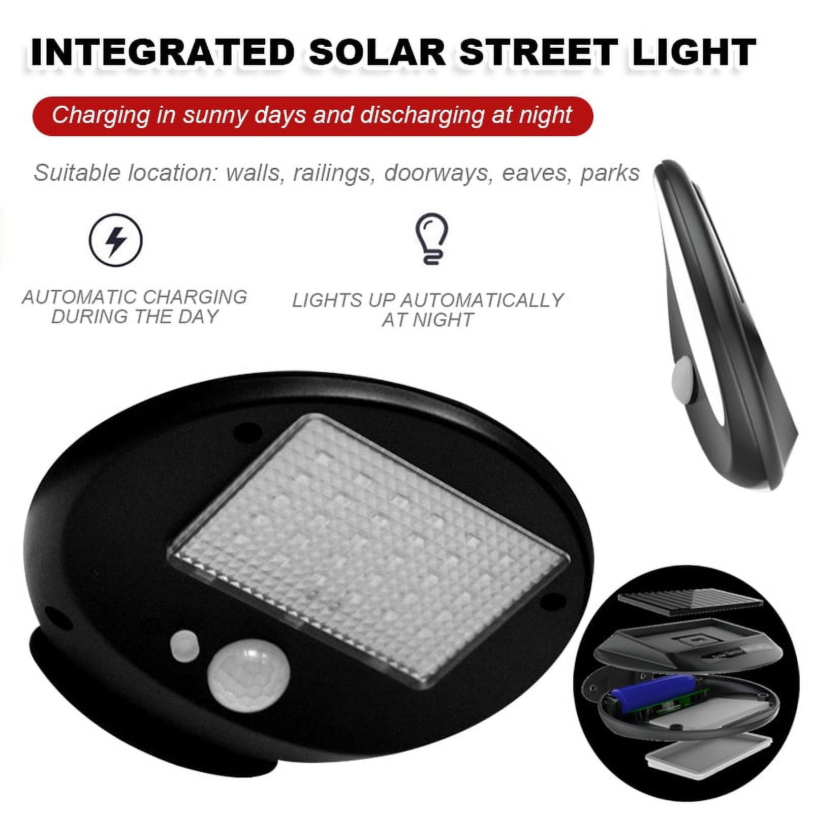 DEELLEEO Solar Wall Light, 30 LED Solar Light Lamp with Motion Sensor ...