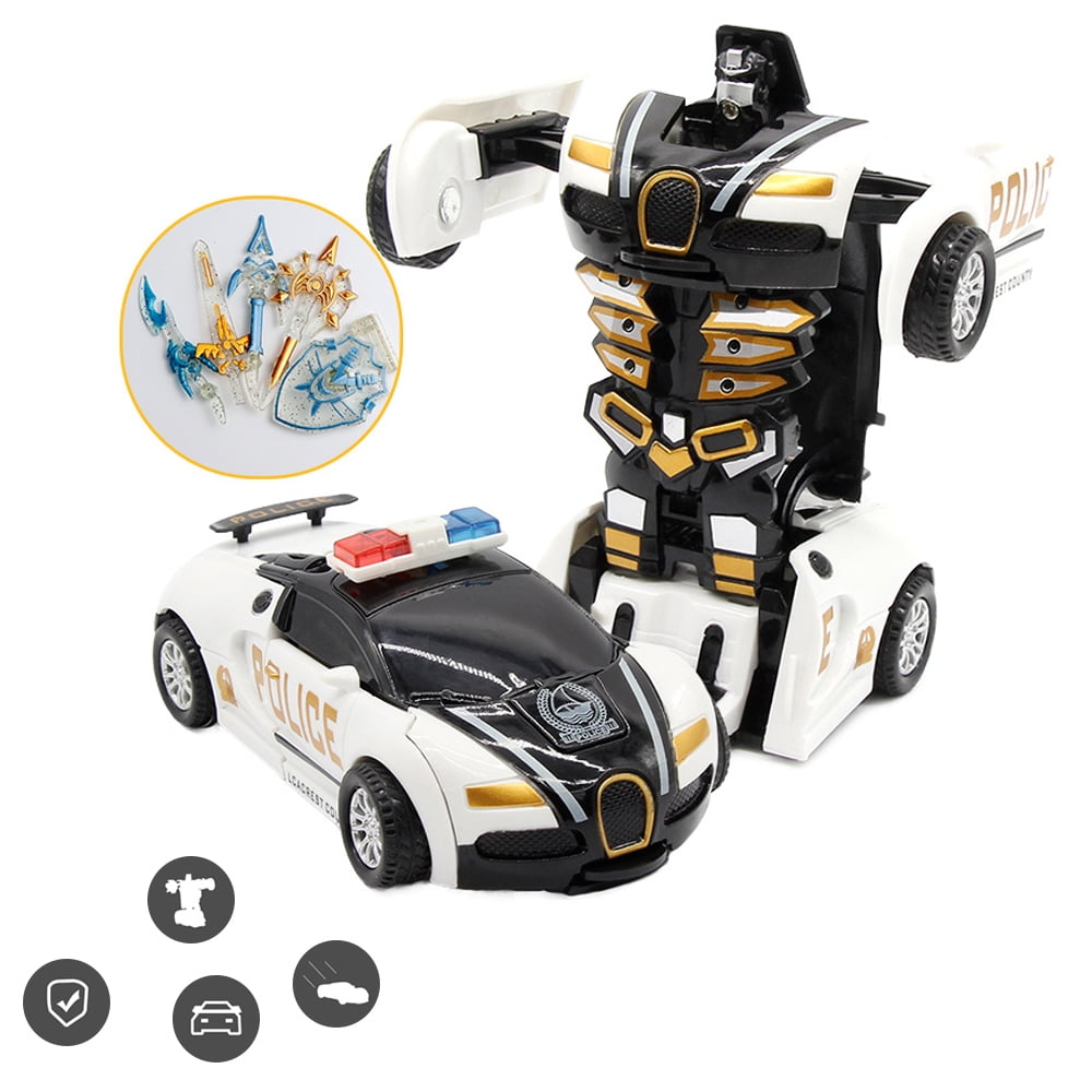DEELLEEO Trading Robot Car Toy 2 in 1 Deformation Car Transforming ...