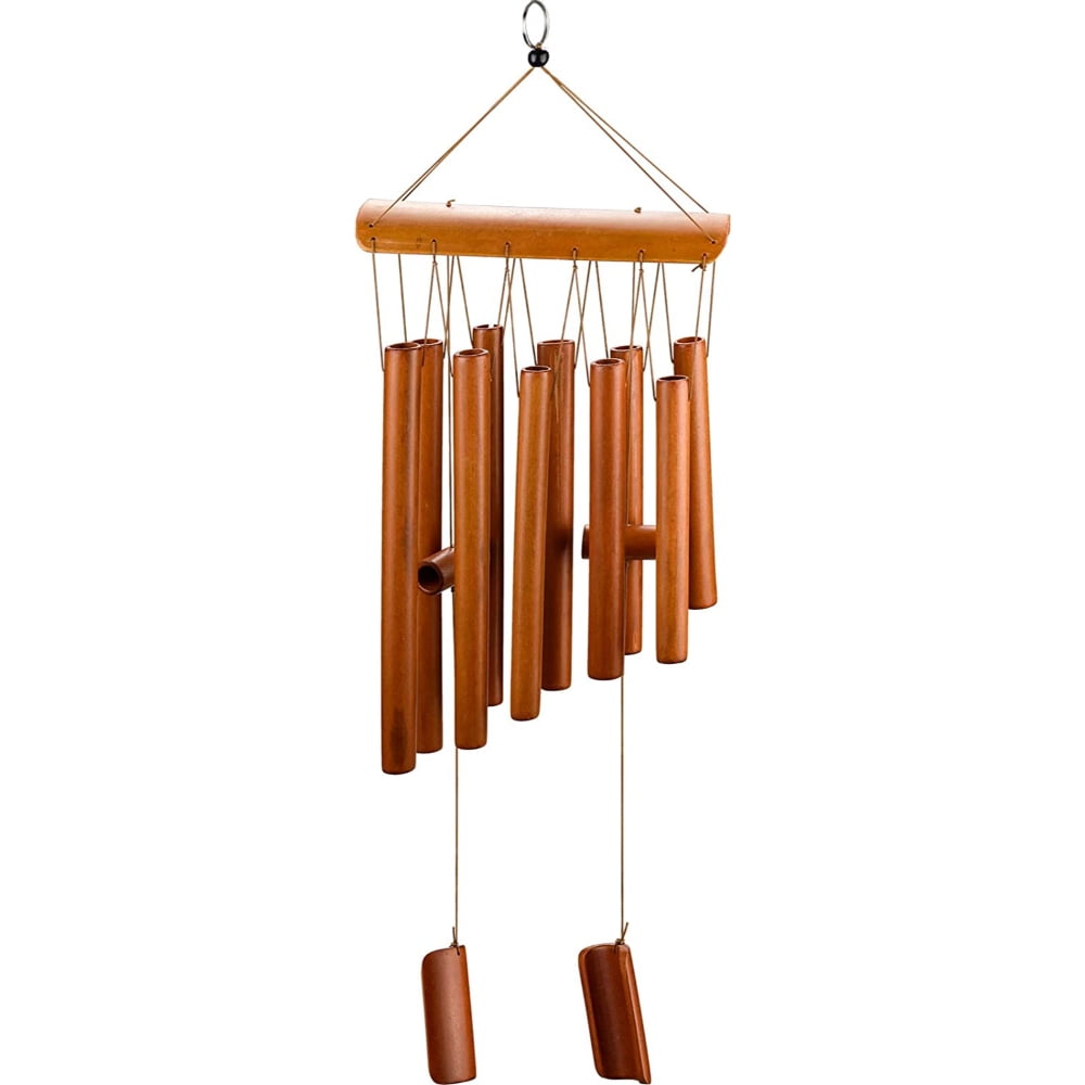 DEELLEEO Wind Chimes Handmade Bamboo Wind Chimes Large Deep Tone Wind ...