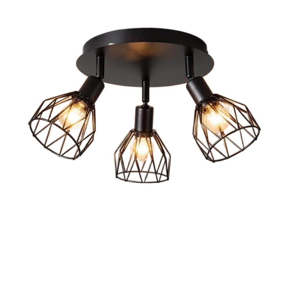 DEELLEEO lighting Kitchen Light Fixtures Ceiling Mount, 3-Lights Multi ...