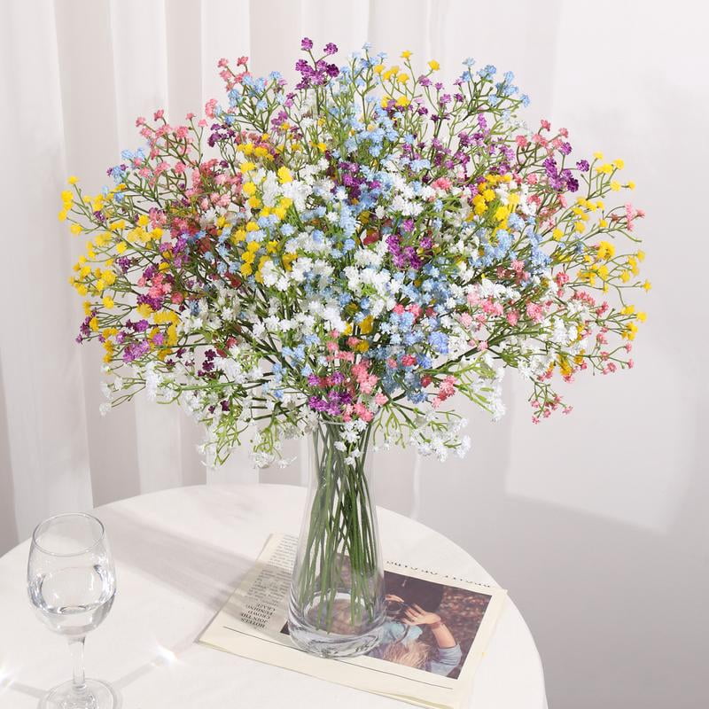 DEEMEI Mother's Day Artificial Bouquets Gypsophila Real Touch Faux Baby ...