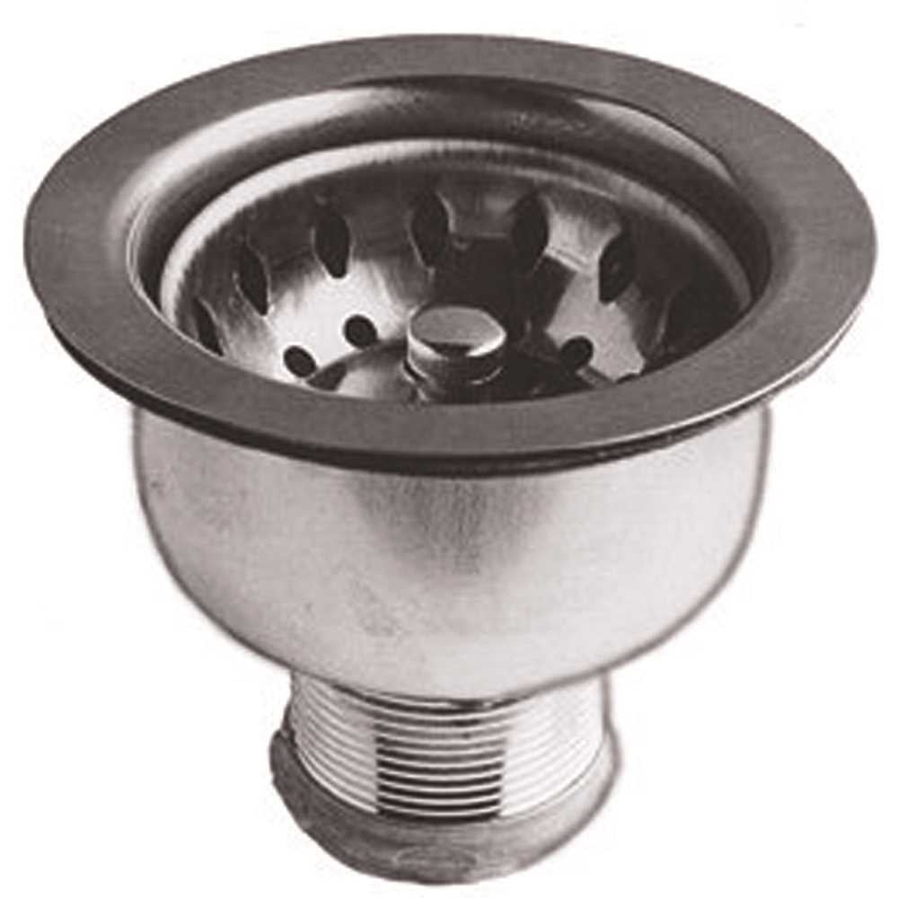 Premier SX-0147835 Deep Cup Basket Strainer without Tailpiece in Chrome ...