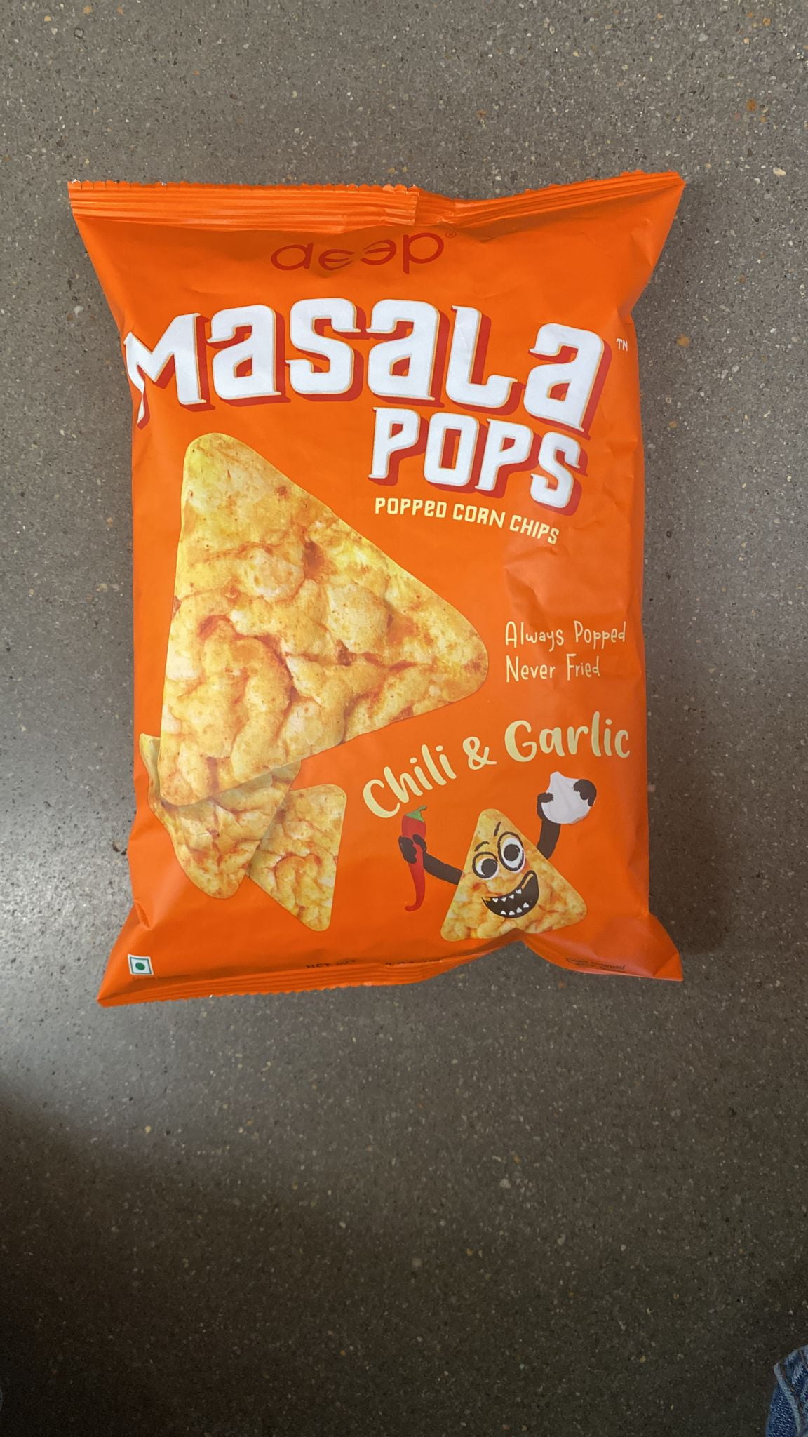 DEEP Masala Pops Chili & Garlic - 80 Grams (2.8oz) - Walmart.com