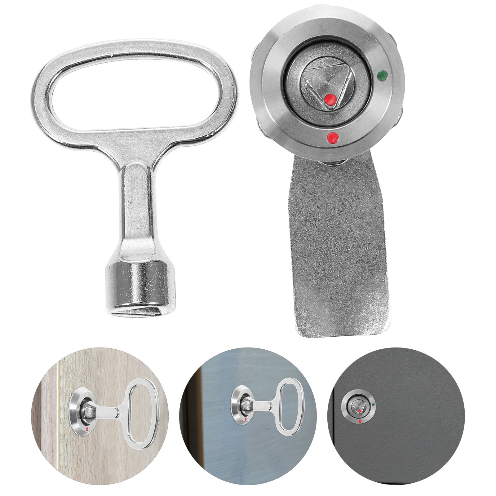 Phenofice Durable Silver Drawer Lock with Keys Zinc Alloy for Cabinet ...
