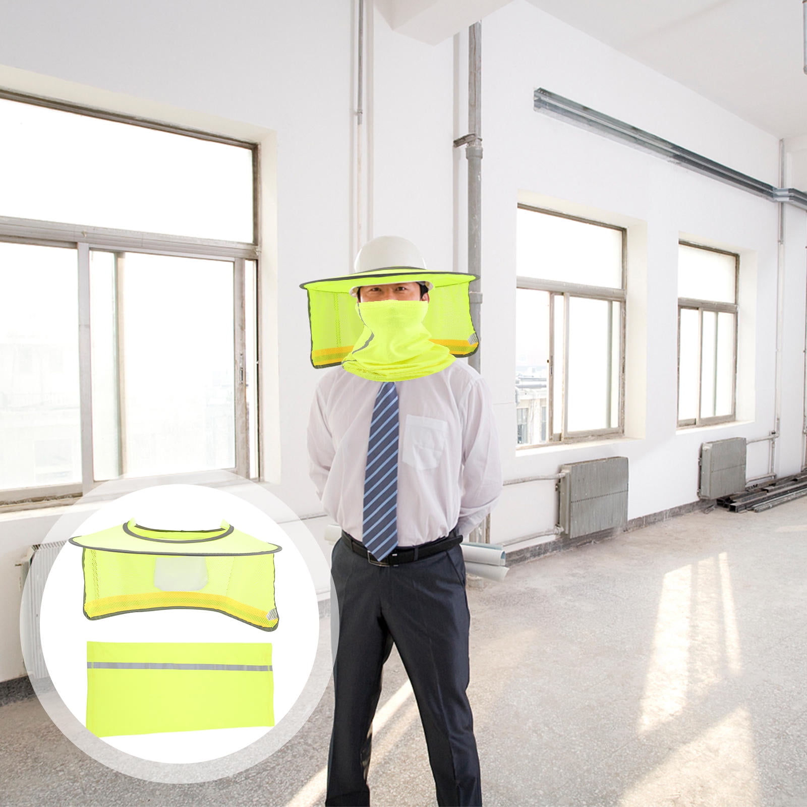 DEEPCRAFF 1 Set Helmet Neck Protection Assorted Color Mesh Fabric High ...