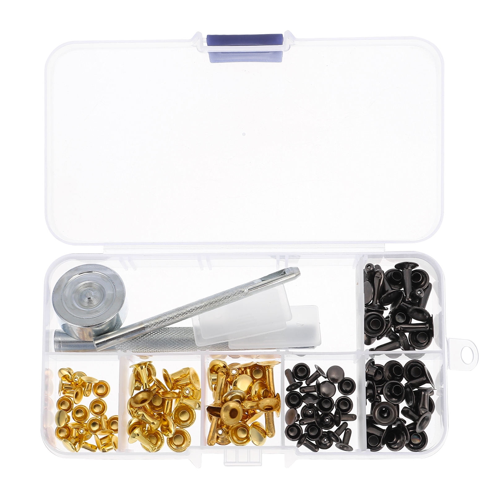 DEEPCRAFF 1 Set Rivets Assorted Color Metal Diy Luggage Rivets Studs ...