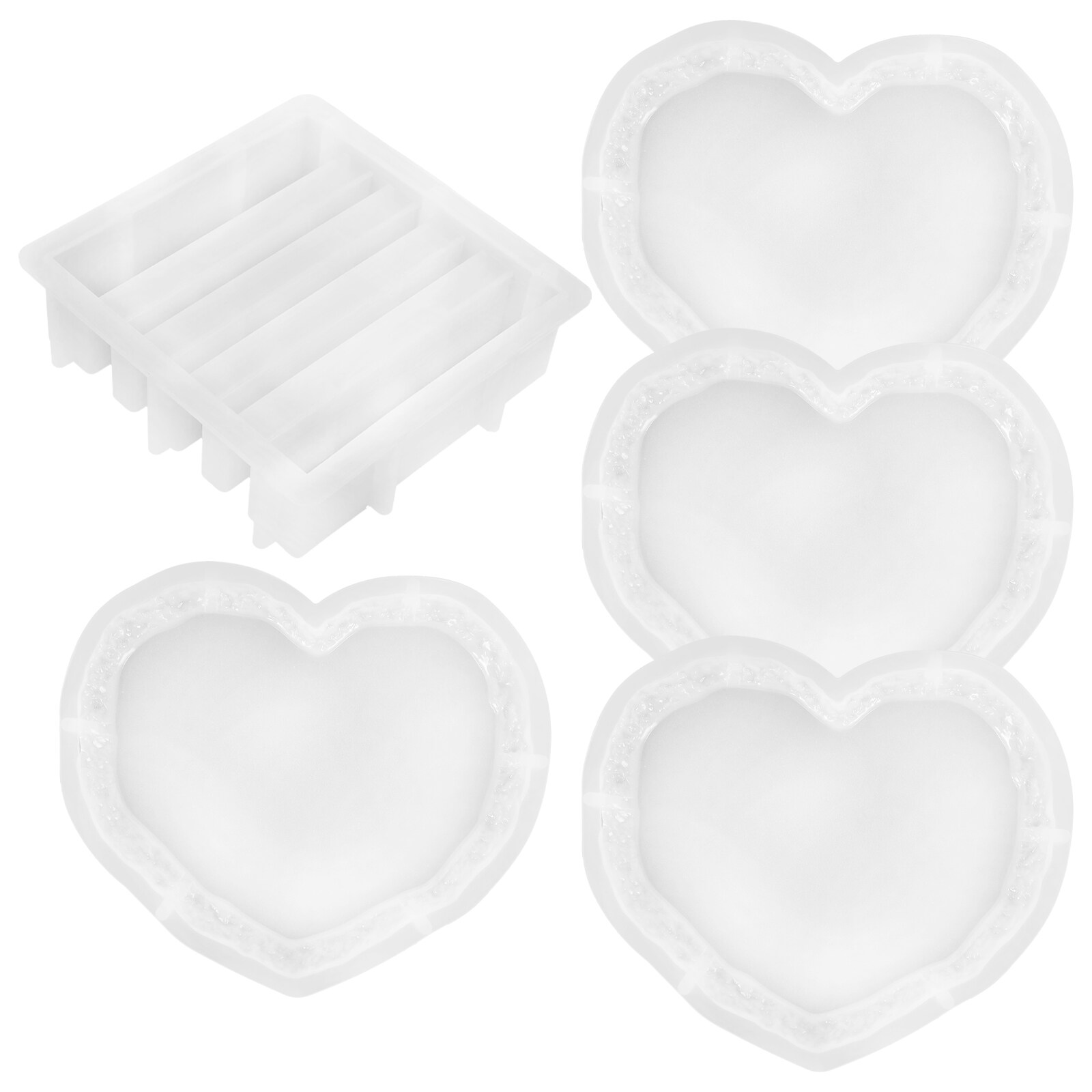 DEEPCRAFF 1 Set Silicone Moulds Diy Crafts Mold For Teacup Coaster And ...