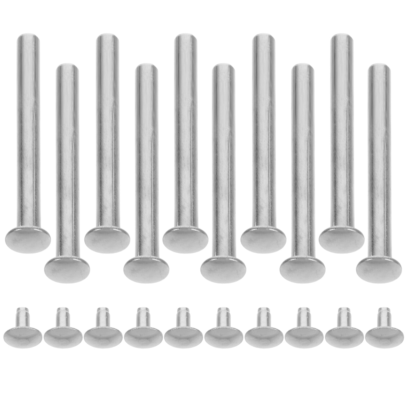 DEEPCRAFF 10 Sets Folding Hand Fan Shaft Rivets Repair Kits Round Cap ...
