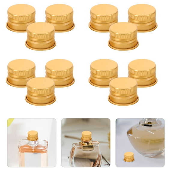DEEPCRAFF 100Pcs Replacement Aluminum Screw Caps in Plated Gold for ...